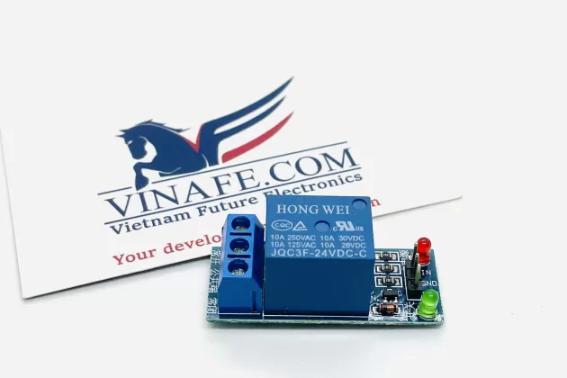 Module Relay 1 Kênh 24V-10A RL1-2410 Âm Kích